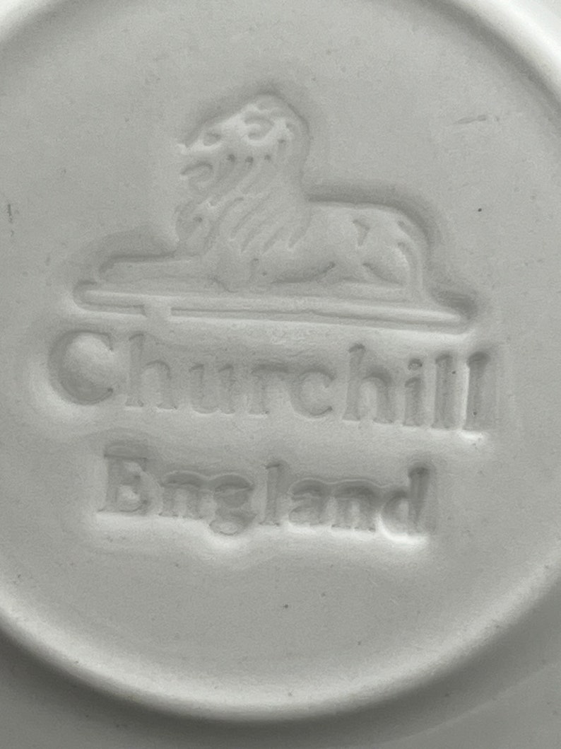Vintage Churchill England Teacup and Saucer - Etsy
