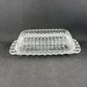Mikasa Glass Butter Dish - Etsy
