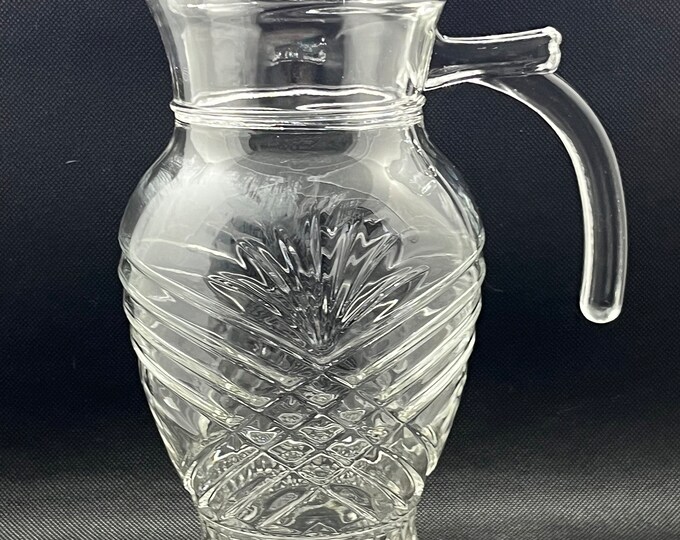Vintage Pressed Glass Pitcher With a Pineapple Design - Etsy