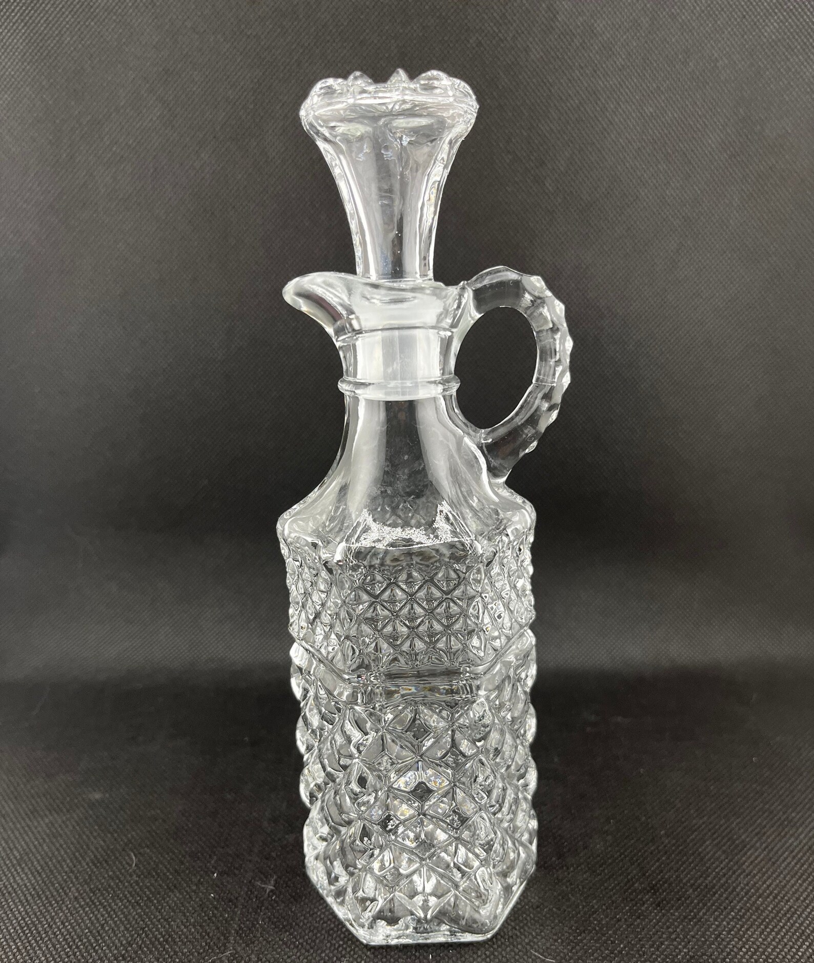 Vintage Anchor Hocking Glass Cruet With Stopper in Wexford Clear ...