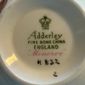 Vintage Teacup & Saucer Adderley English Bone China Lush Yellow Roses ...