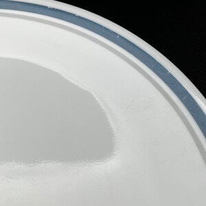 Vintage Corelle Indigo Dinnerware - Dinner Plates Blue & Grey Stripe ...