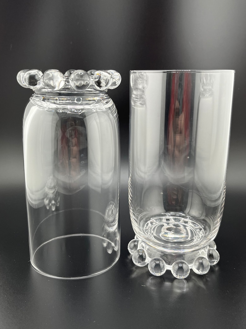 Vintage Candlewick by Imperial Glass Clear Water Glass Tumbler Beaded ...
