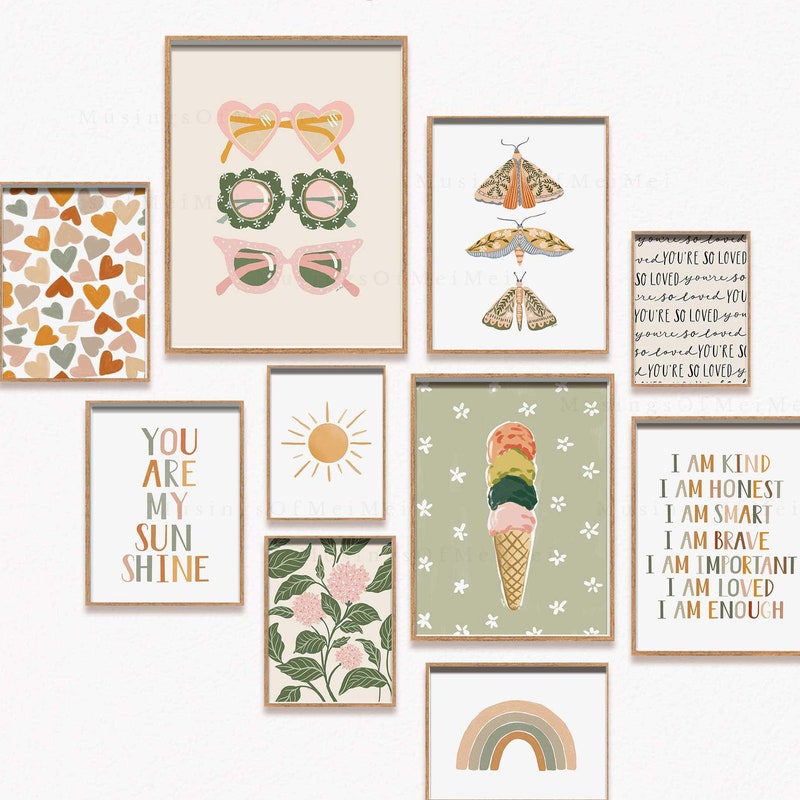 Toddler Girl Fun Wall Art - Etsy