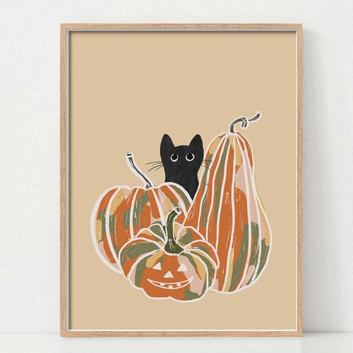 Pumpkin Patch Printable Wall Art Fall Decor Digital Print - Etsy
