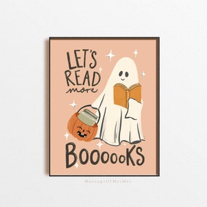 Halloween Read More Books Print, Fun Halloween Decor for Kids ...