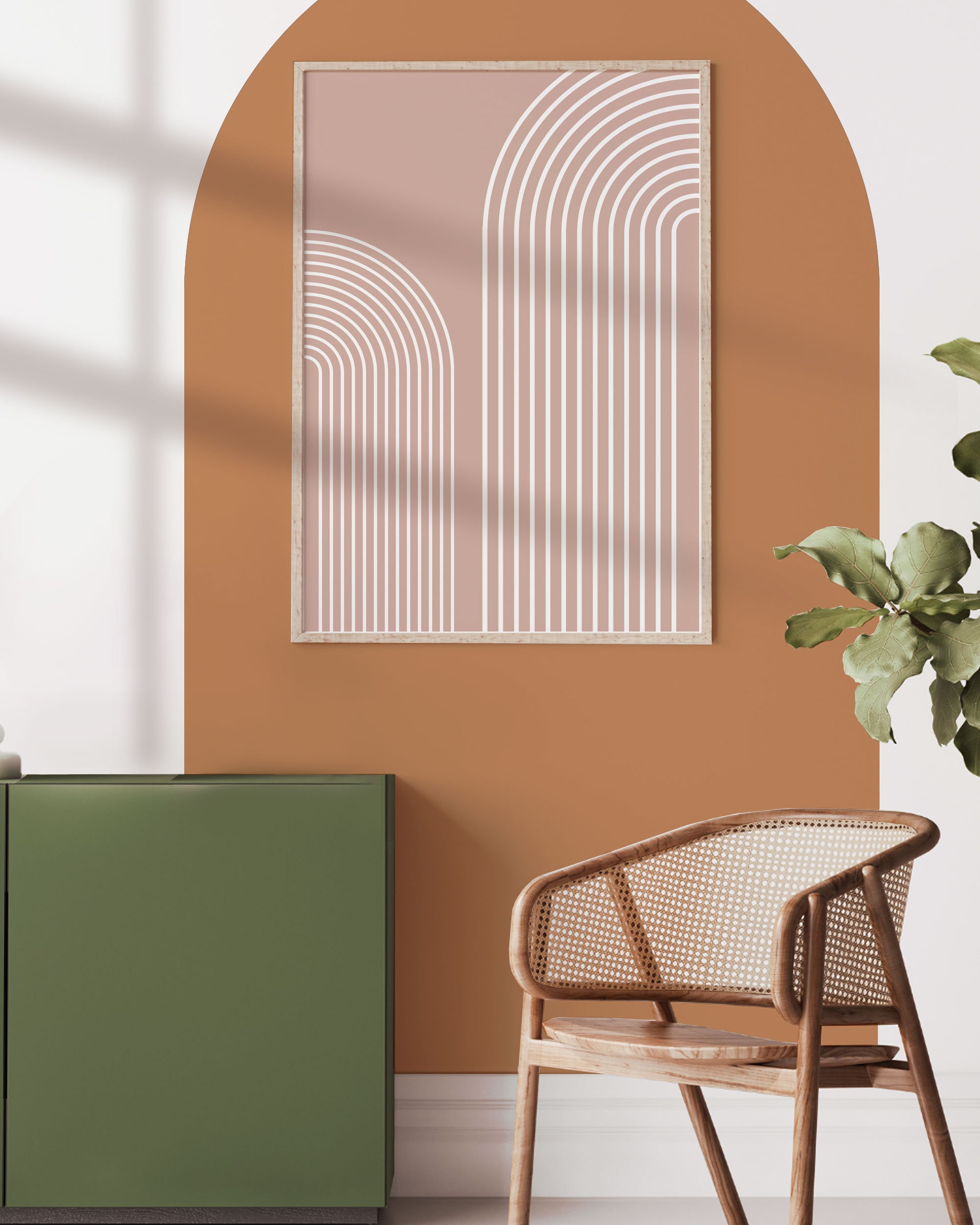 Geometric Arch Wall Art Abstract Printable Wall Art Living | Etsy