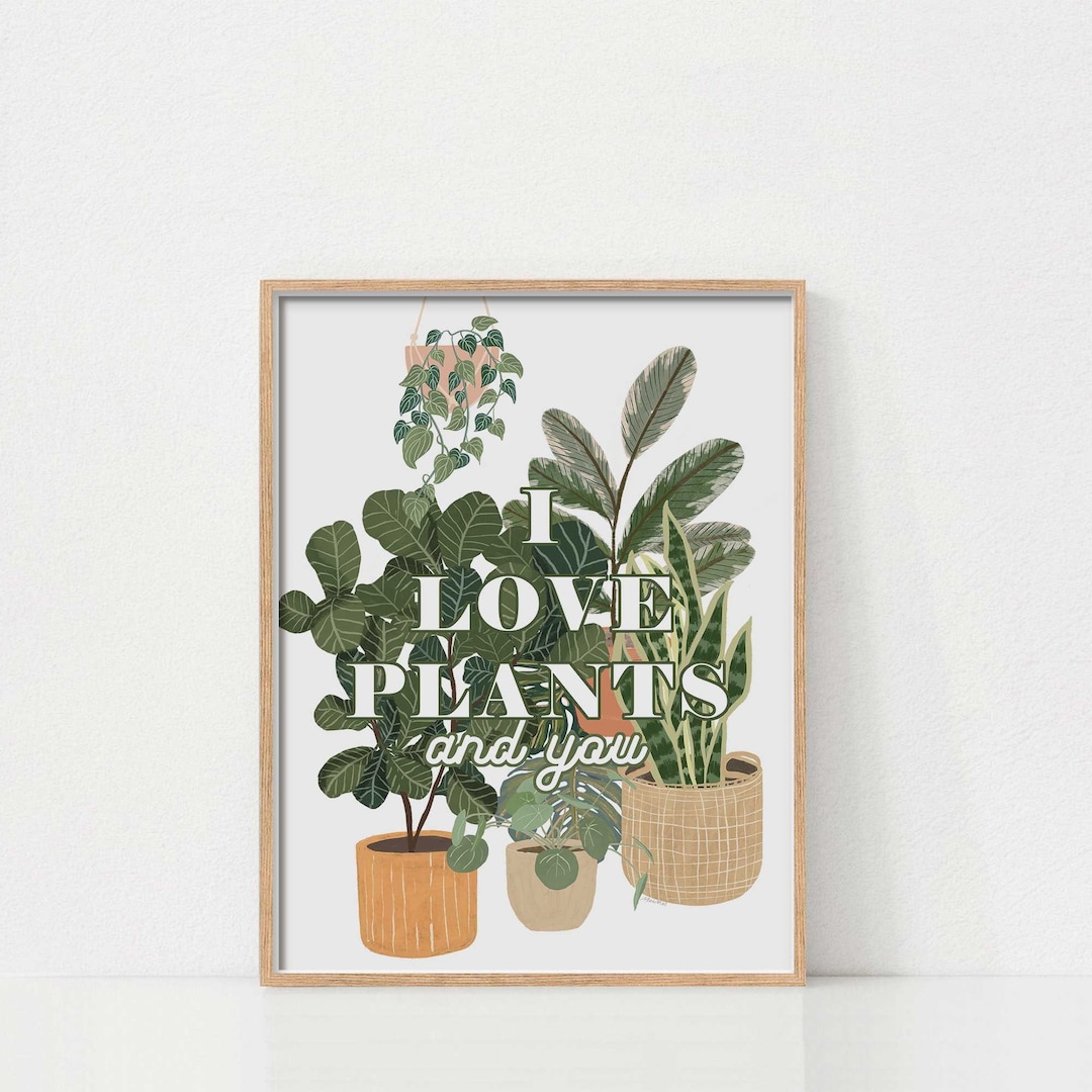 Plants Wall Art, Printable Wall Art, Botanical Prints, Plant Poster, I ...