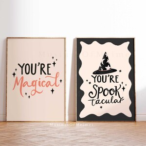 Halloween Classroom Decor Set, Kids Halloween Decor, Printable Wall Art ...