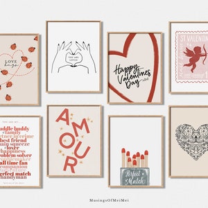 Valentines Day Gallery Wall Mega Bundle, Valentines Day Decor ...