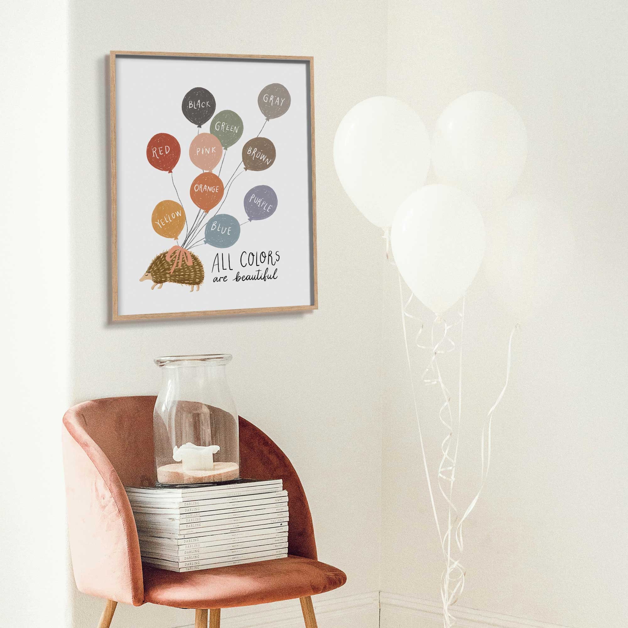 Colors Educational Print, Rainbow Classroom Decor, Printable Wall Art ...