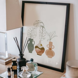 Botanical Prints, Plant Poster Print, Boho Print, Printable Wall Art ...