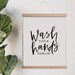 Wash Your Hands Wall Art, Washroom Poster, Bathroom Sign, Printable ...