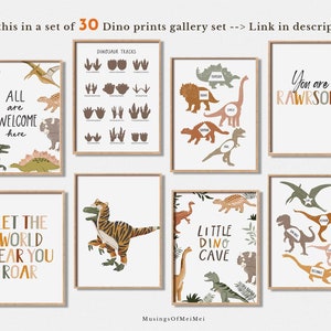 Let's Read All Day Dinosaur Printable Wall Art - Cute Educational Print ...