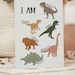 Kids Positive Affirmations Print, Dinosaur Wall Art, PRINTABLE WALL ART ...