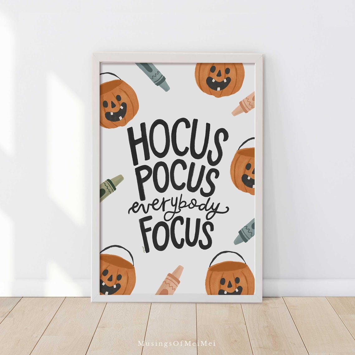 Hocus Pocus Printable Wall Art, Halloween Classroom Wall Art, Kids Room ...