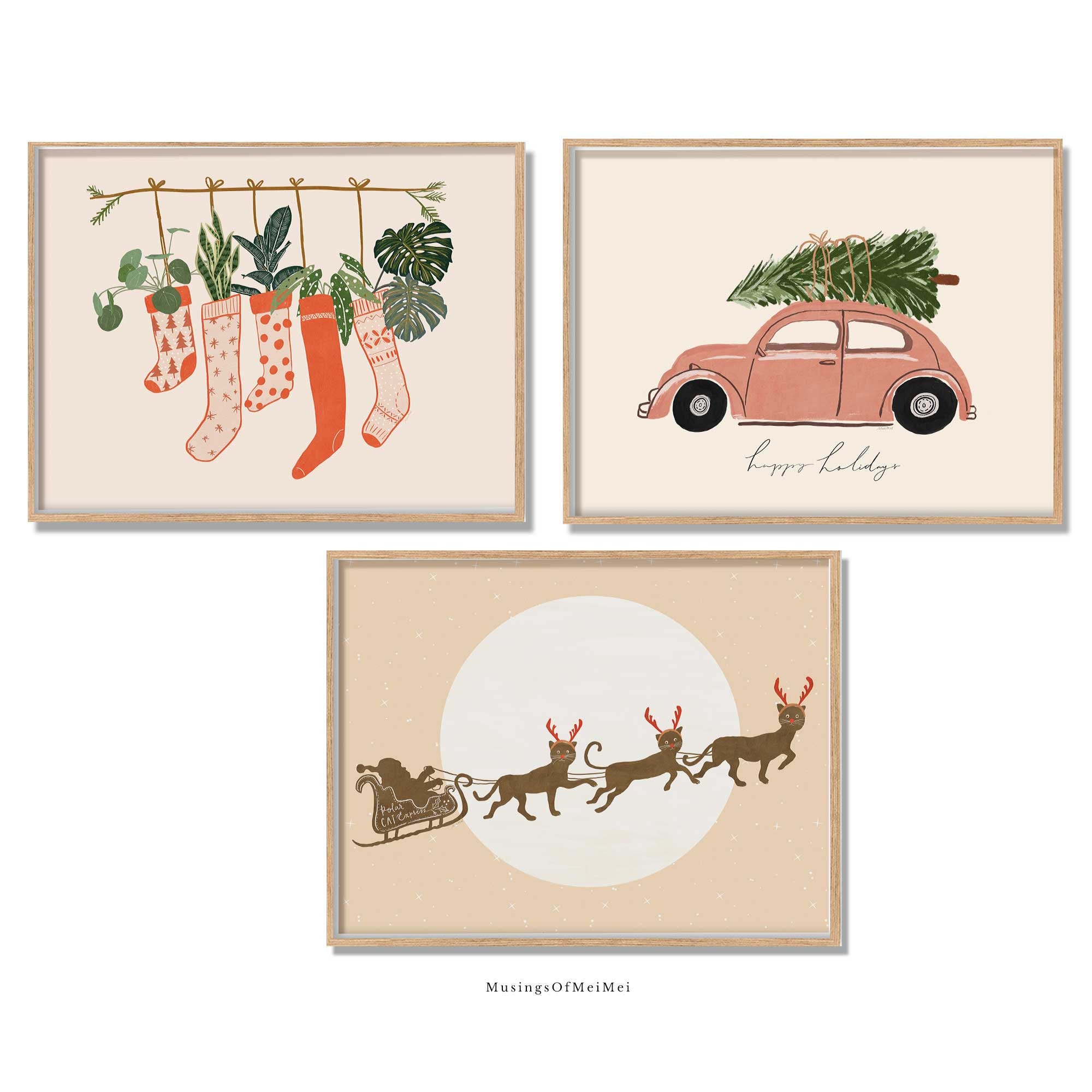 Christmas Art Mega Bundle Set of 12 Christmas Gallery Wall - Etsy Australia