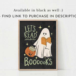 Halloween Read More Books Print, Fun Halloween Decor for Kids ...