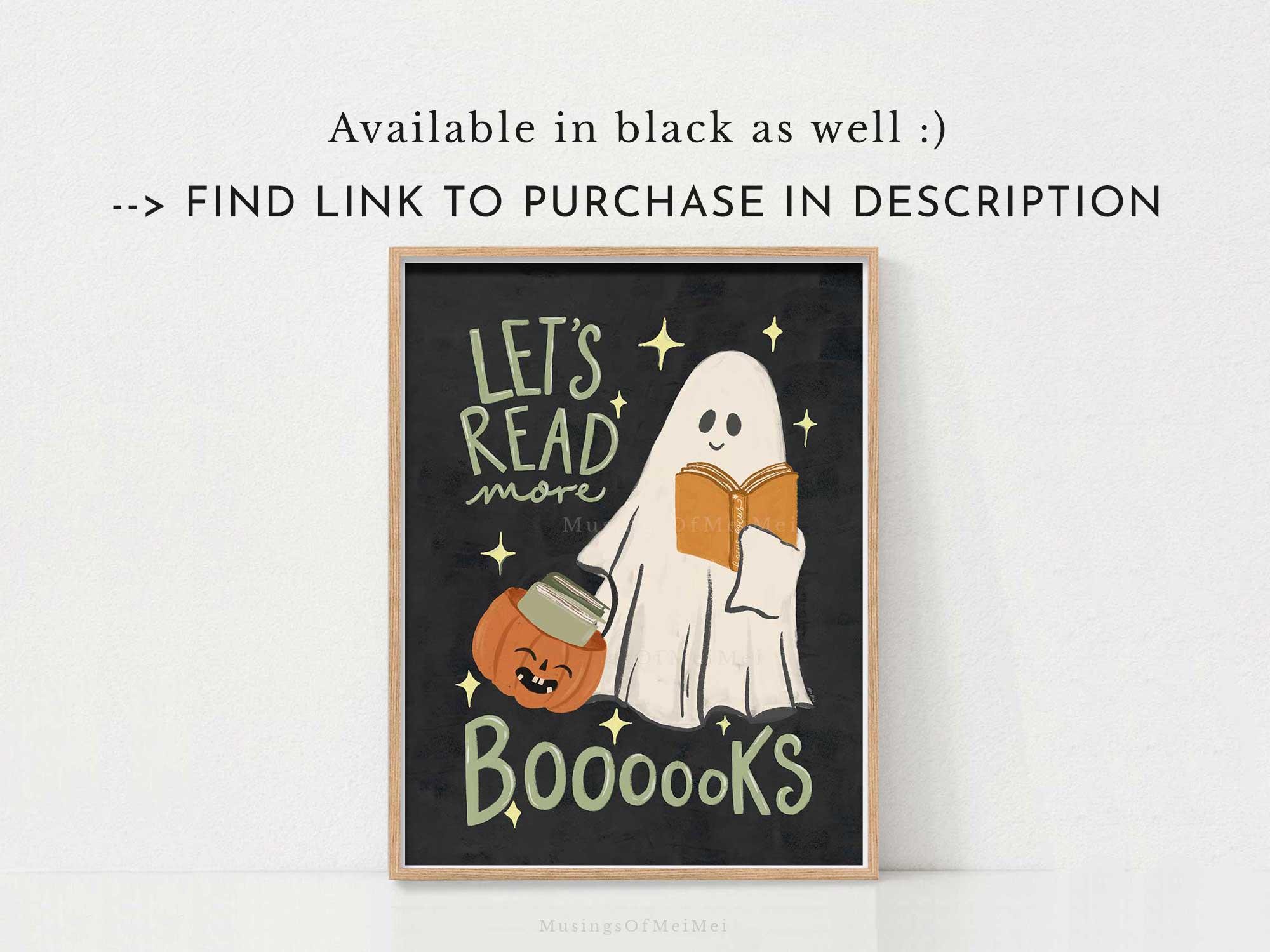 Halloween Read More Books Print, Fun Halloween Decor for Kids ...