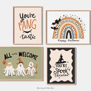 Halloween Classroom Decor Set, Kids Halloween Decor, Printable Wall Art ...