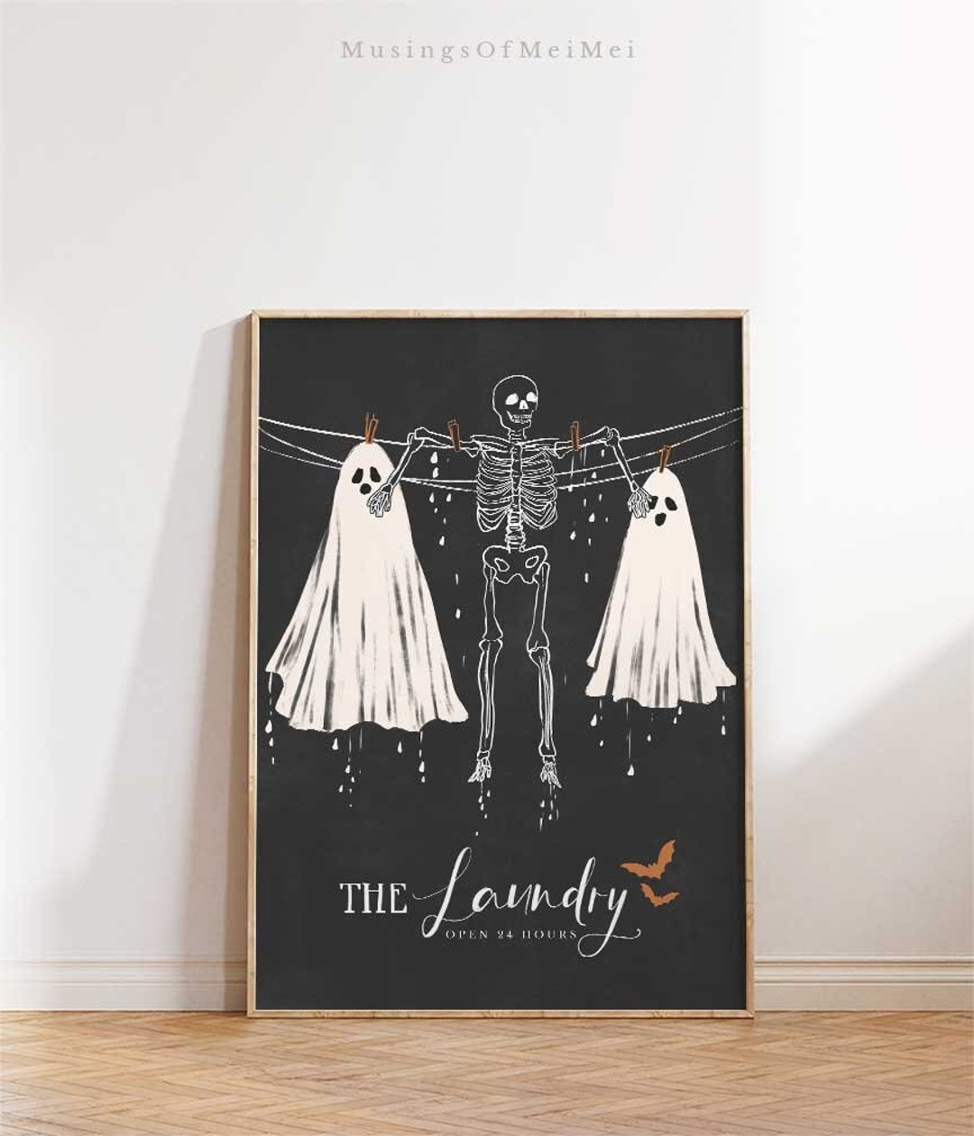 Laundry Sign, Halloween Laundry Decor, Halloween Printables, Gothic ...