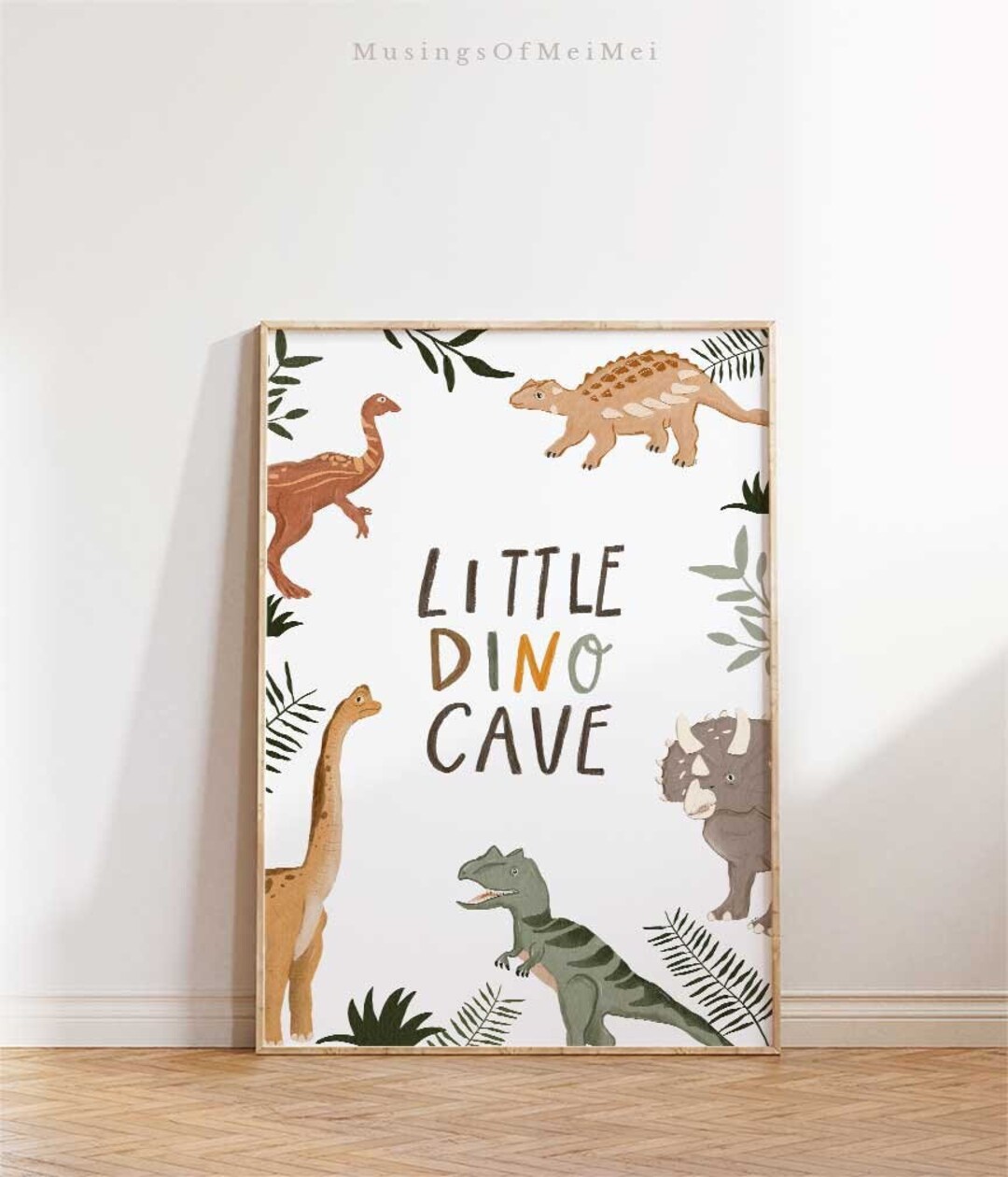 Kids Room Sign, Little Dino Cave, Printable Wall Art, Classroom Art ...