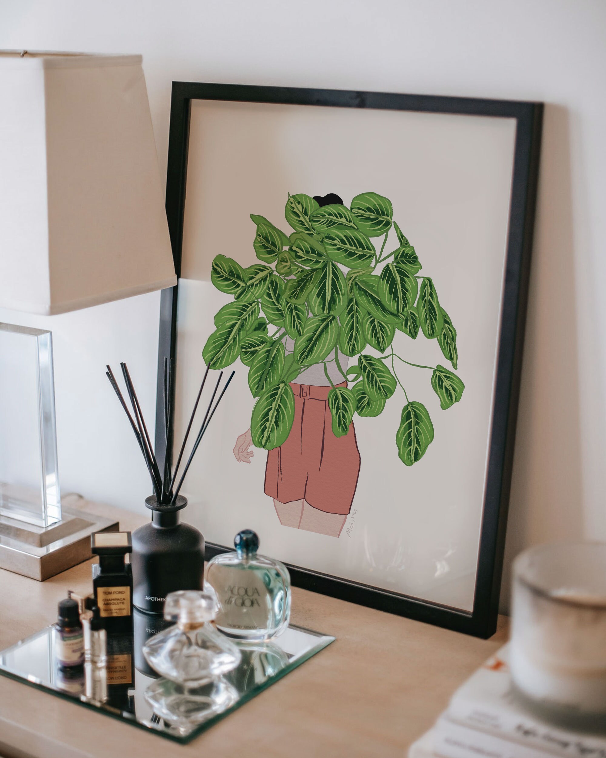 Plant Lady Wall Art Plant Poster Printable Wall Art Plant | Etsy