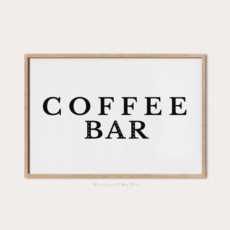Coffee Bar Gallery Wall Art, Set of 12 Prints, Printable Wall Art ...
