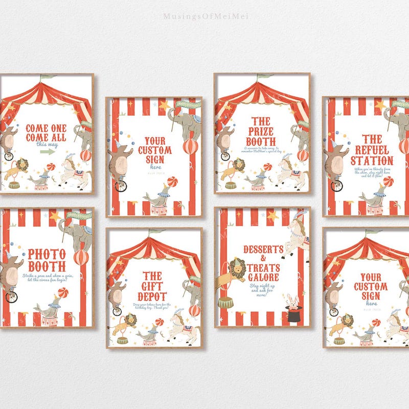Circus Signs - Etsy