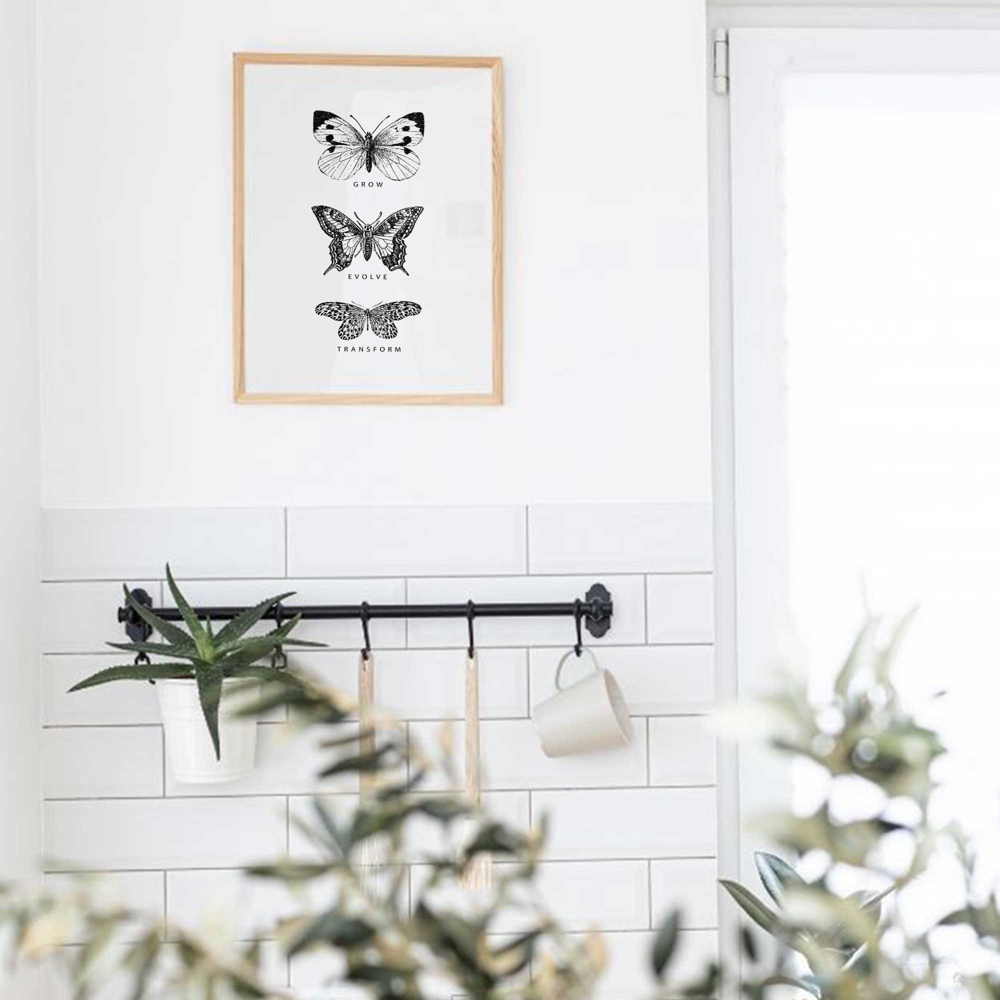 Butterfly Art Print Vintage Butterly Print Printable Wall - Etsy Australia