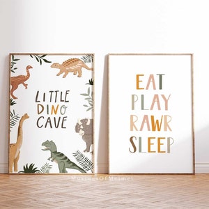 Dinosaur Educational Posters, Set of 30 Prints, Kids Classroom Posters ...