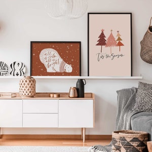 Christmas Tree Print, Printable Wall Art, Boho Christmas Signs ...