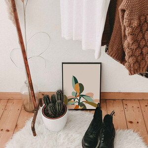 Botanical House Plant Art Print for Wall Decoration, Printable ...