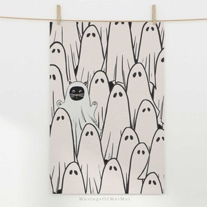 Halloween Cat Art, Peekaboo Cat Ghost, Halloween Ghostie, Printable ...