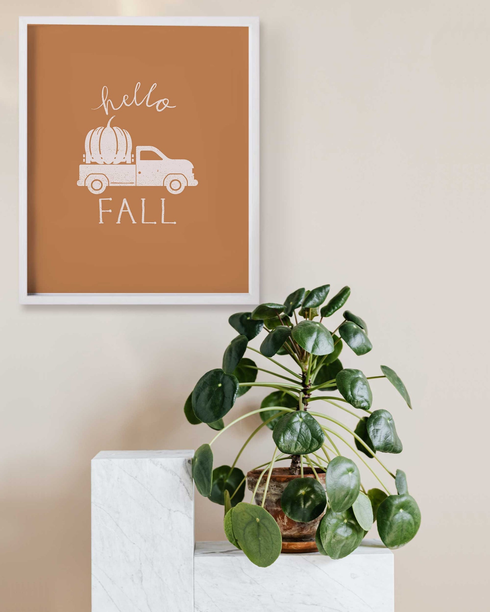 Autumn Art Hello Fall Print Printable Wall Art Autumn Wall - Etsy