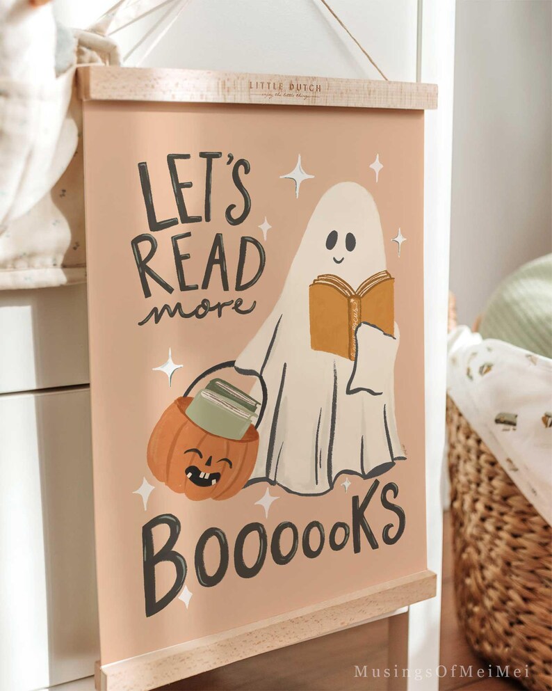Halloween Read More Books Print, Fun Halloween Decor for Kids ...