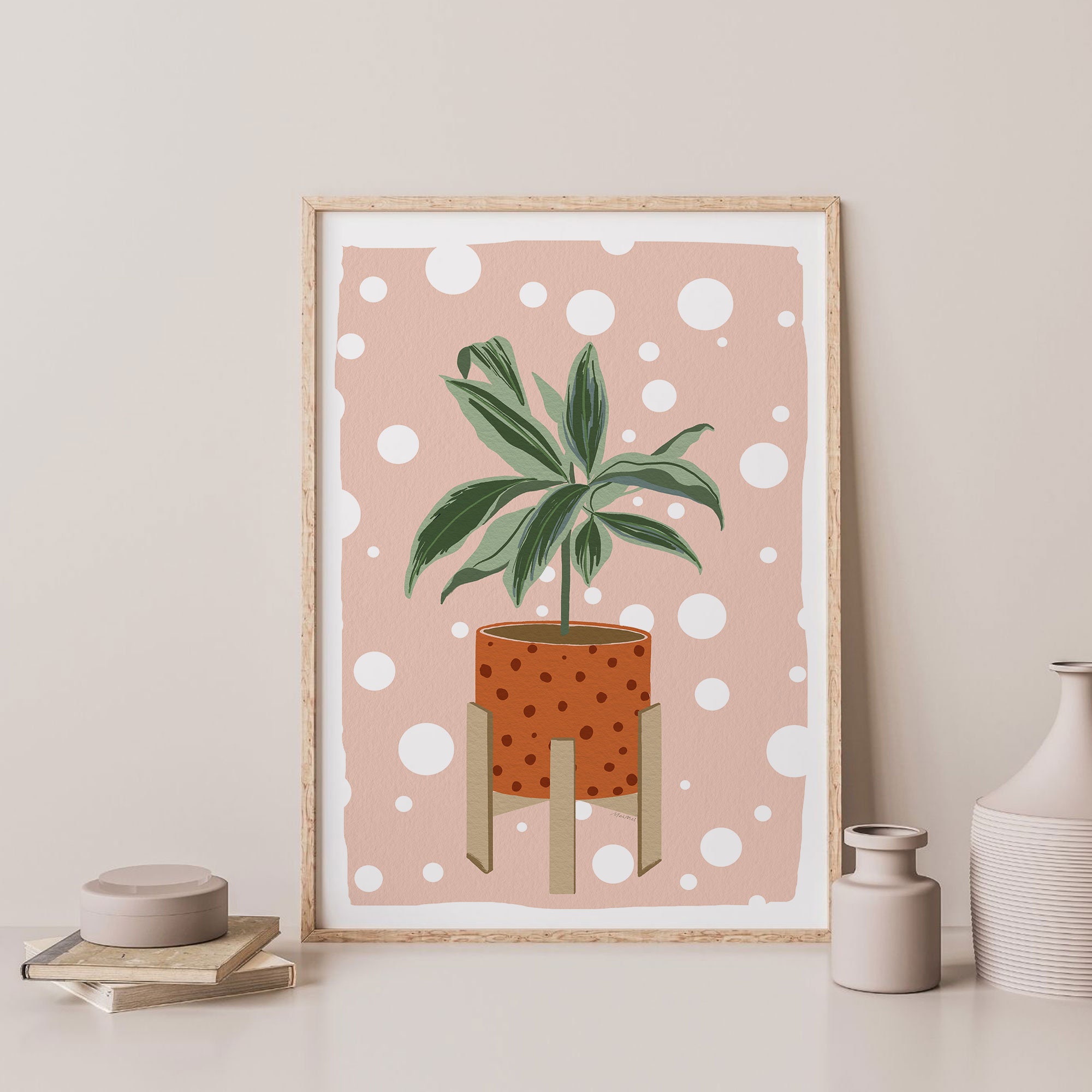 Boho House Plants Wall Art Printable Wall Art Plant Poster | Etsy