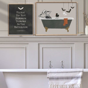 Halloween Bathroom Sign, Printable Wall Art, Halloween Printables ...