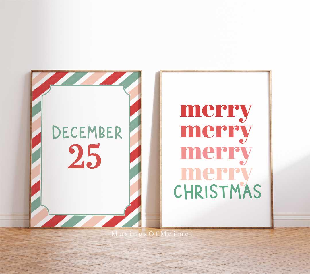 Christmas Classroom Decor Set, Bulletin Board Kit, Kids Playroom Decor ...