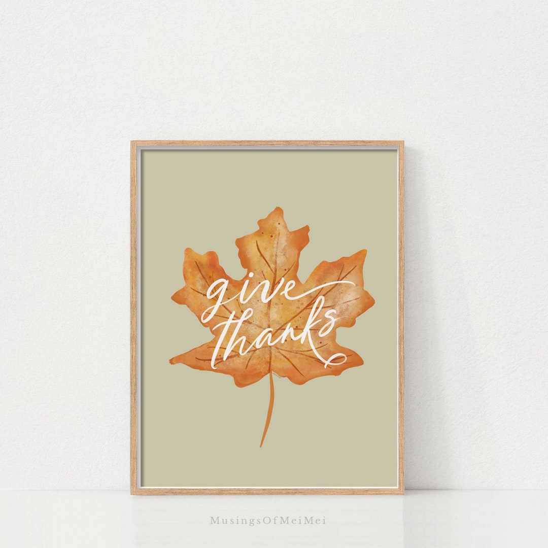 Gratitude Wall Art Thanksgiving Printable Wall Art Fall - Etsy