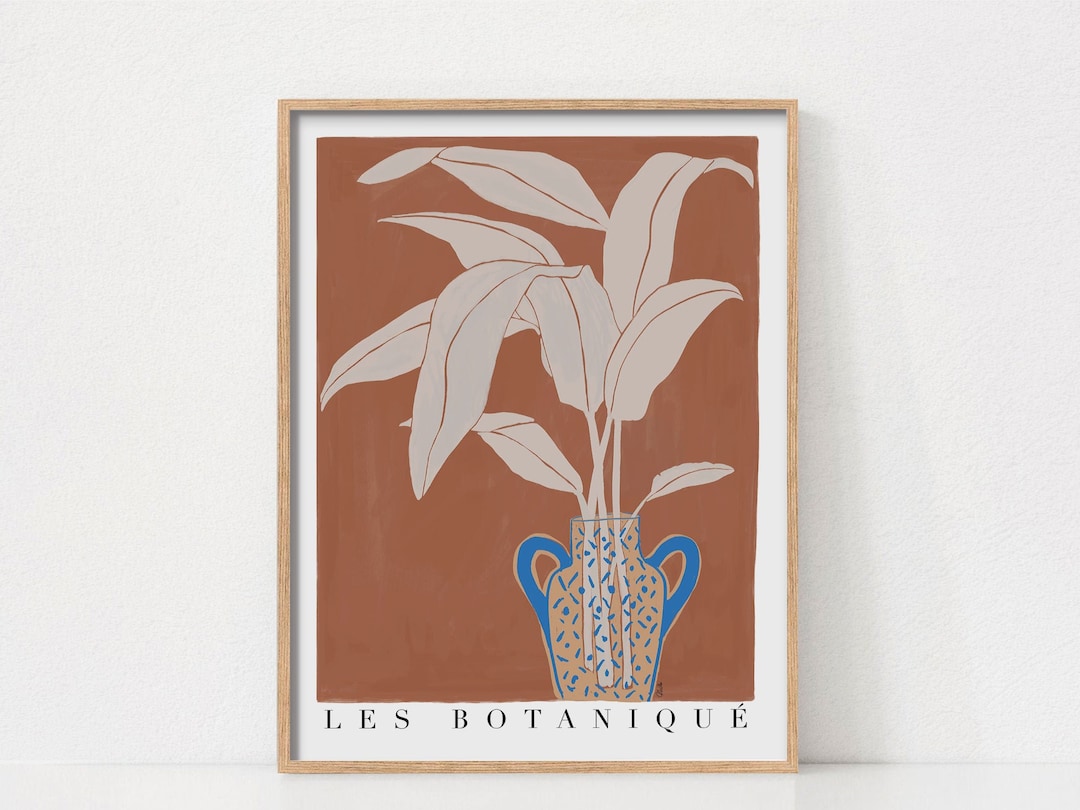 Boho Plant Wall Art, Botanical Poster, Plant Print, Printable Art ...
