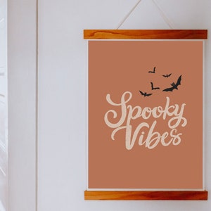 Halloween Print Spooky Vibes Wall Art Halloween Wall Art - Etsy