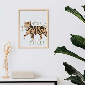 Tiger Nursery Art Print, Inspirational Nursery Art Poster, Printable ...