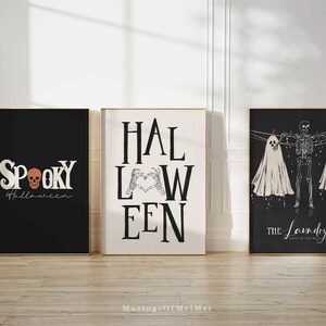 Halloween Gallery Set of 15, Printable Wall Art, Halloween Printables ...