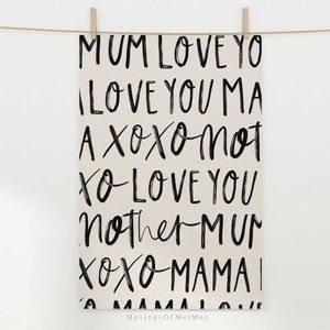 Mother's Day Printable Art, Gift for Mom, Minimalist Wall Art, Happy ...