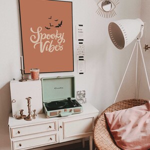 Halloween Print Spooky Vibes Wall Art Halloween Wall Art - Etsy