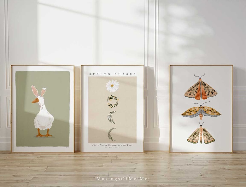 Easter Gallery Wall Art Set of 16 Printable Wall Art Spring - Etsy