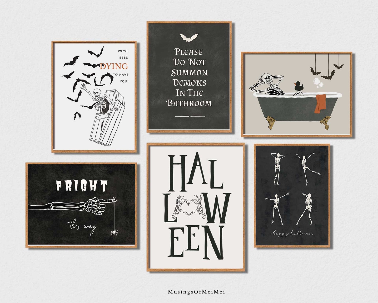 Halloween Bathroom Sign, Printable Wall Art, Halloween Printables ...