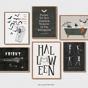 Halloween Bathroom Sign, Printable Wall Art, Halloween Printables ...