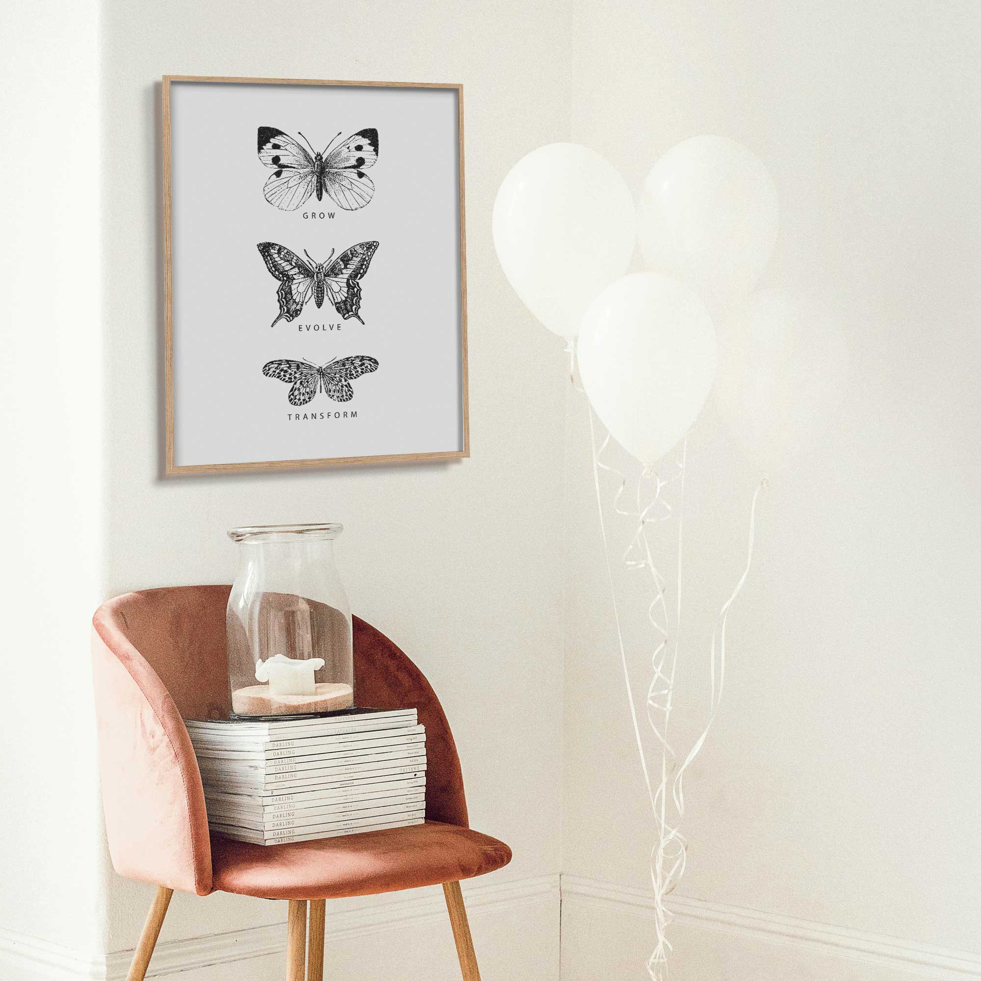 Butterfly Art Print Vintage Butterly Print Printable Wall - Etsy Australia